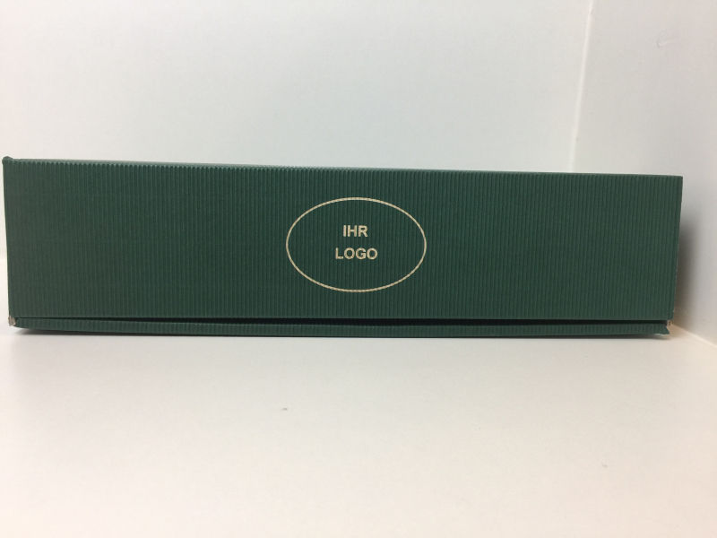 Karton mit individueller Gravur, Schriftzug oder Logo, gravierter ...